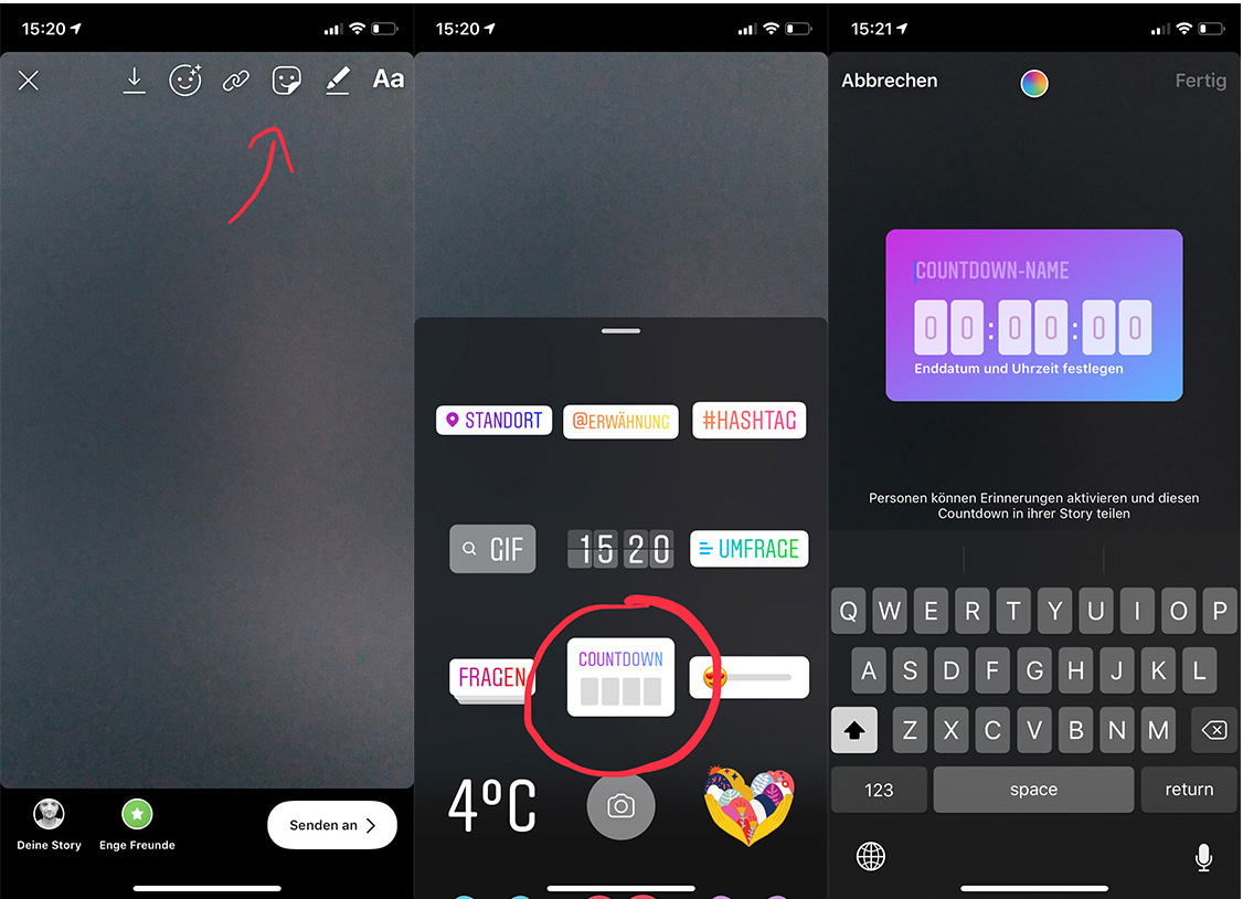 Instagram Update - Sprachnachrichten, Countdown Sticker und Story ...
